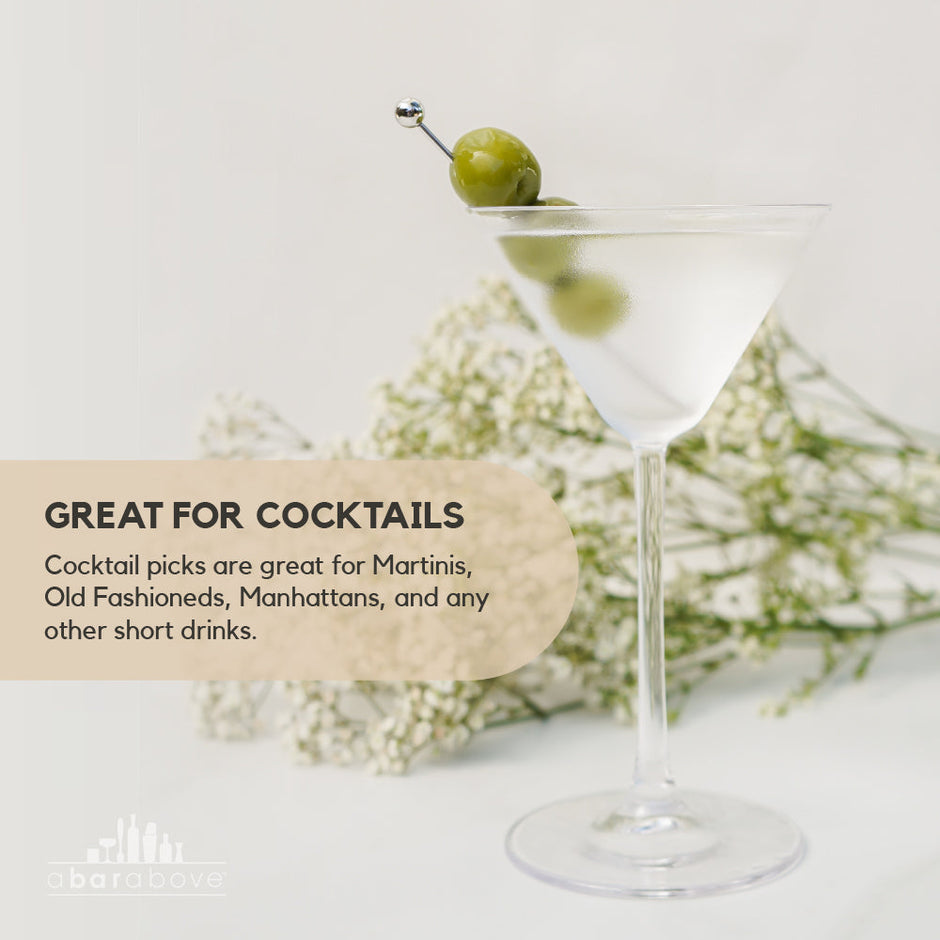 Metal Cocktail Picks | Cocktail Picks - A Bar Above