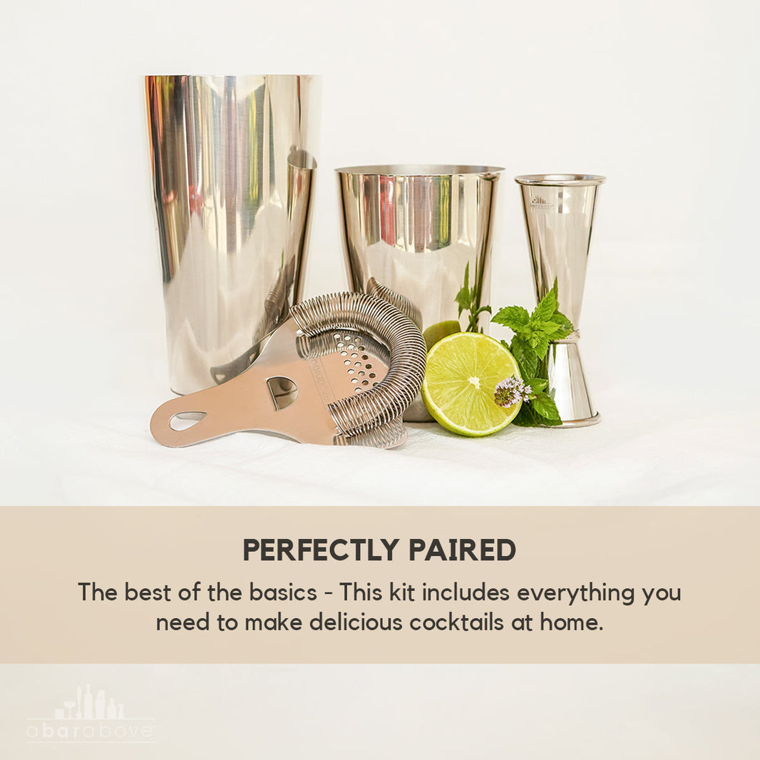 Antique Copper Bar Mixology Set - 4-Piece | Bar Sets - A Bar Above