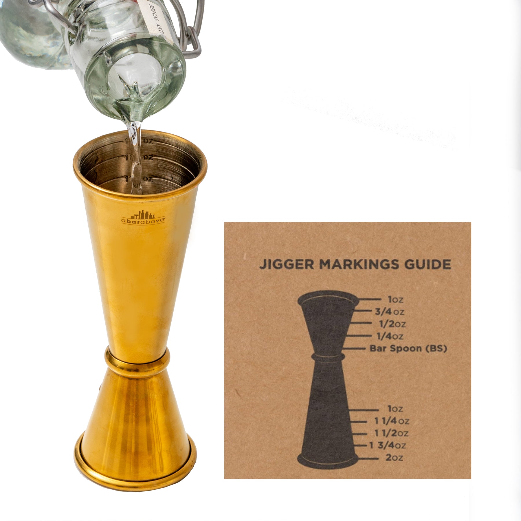 Stainless Steel Jiggers | Jiggers - A Bar Above