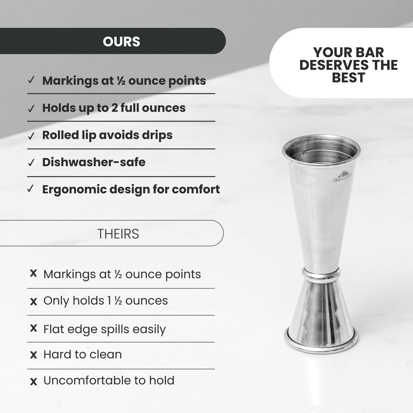 Gold - Japanese Jigger | A Bar Above
