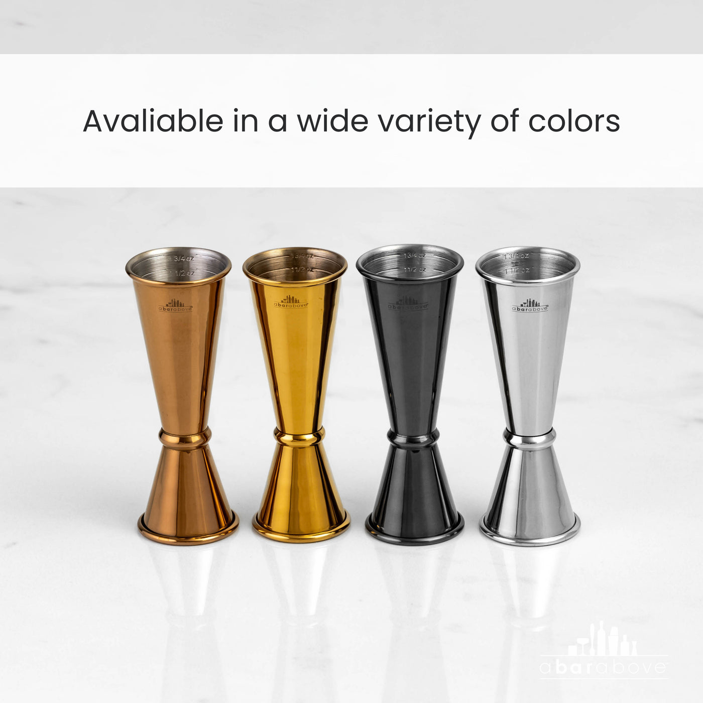 Stainless Steel Jiggers | Jiggers - A Bar Above