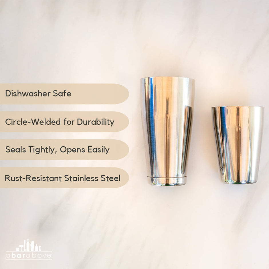 Best Cocktail Shaker | Boston Shaker - A Bar Above