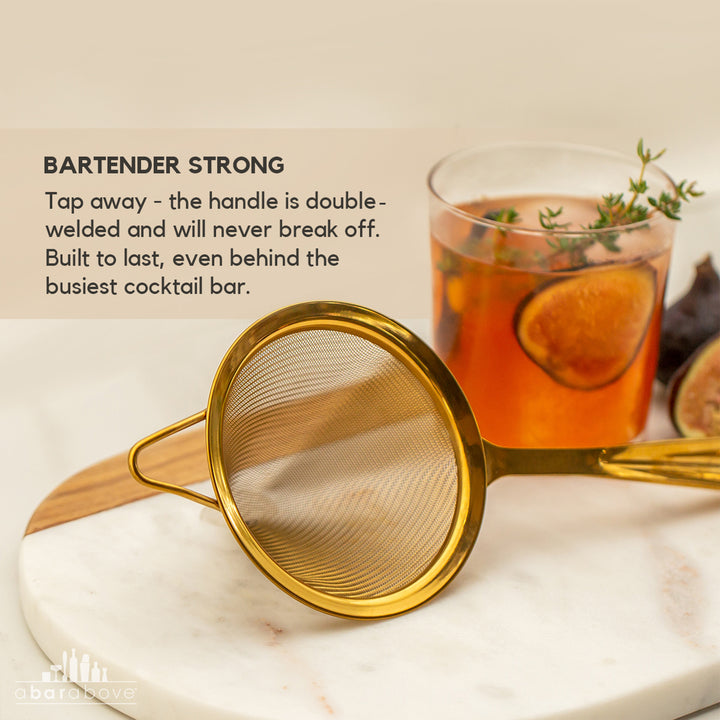 Black Fine Mesh Strainer | Mesh Cocktail Strainer – A Bar Above