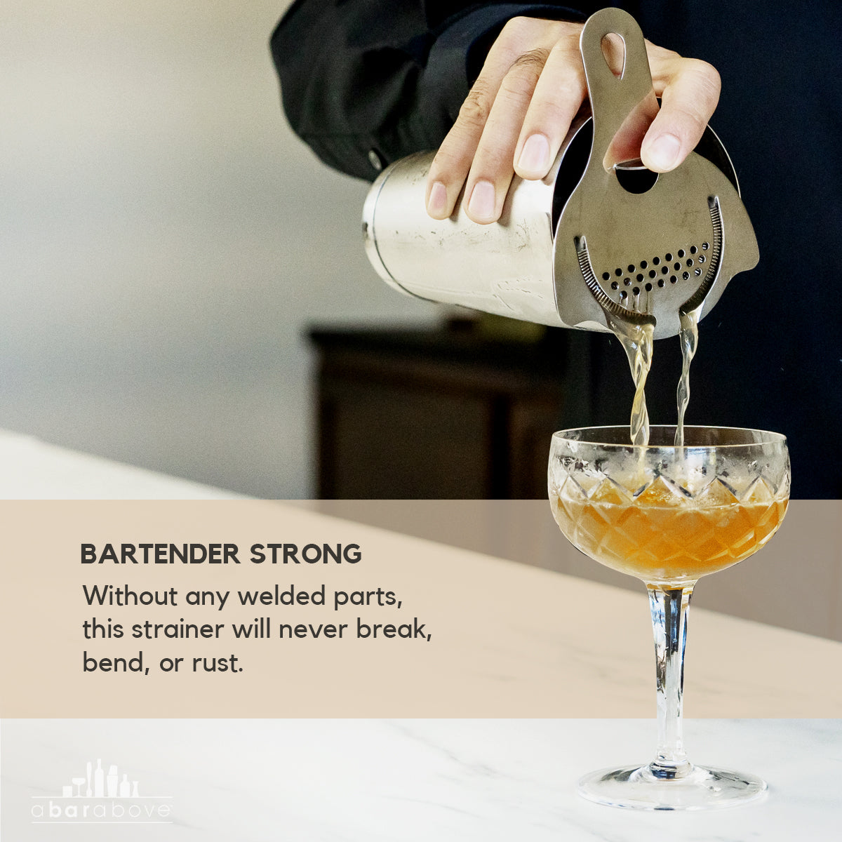 Stainless Steel Strainer | Hawthorne Strainer - A Bar Above